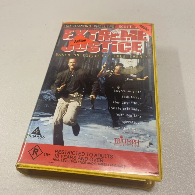 EXTREME JUSTICE VHS Ex Rental Clamshell $49.00 - PicClick AU
