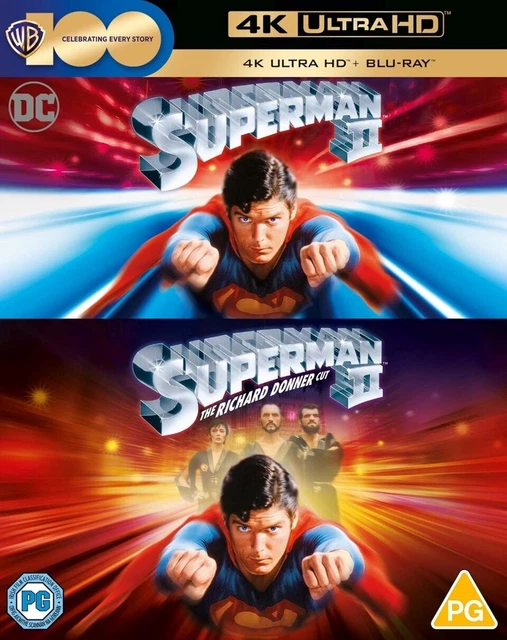 SUPERMAN II 4K Remastered Uhd Blu-Ray + Richard Donner Cut Edition New ...