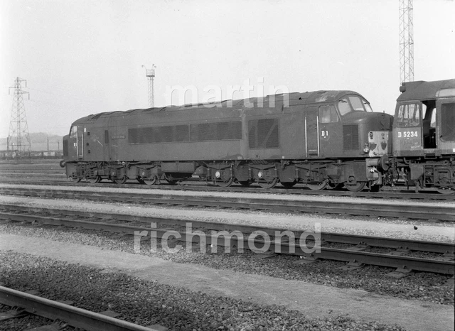 TOTON ? CLASS 44 D1 Scafell Pike 4.5 x 6 cm Railway Negative RN402 £4. ...