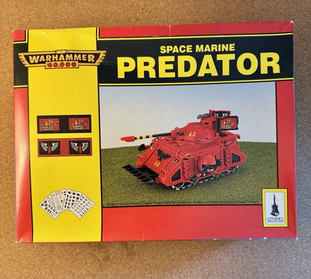 WARHAMMER 40K SPACE Marine Mk1 Predator Tank Rogue Trader Oop Box Blood ...
