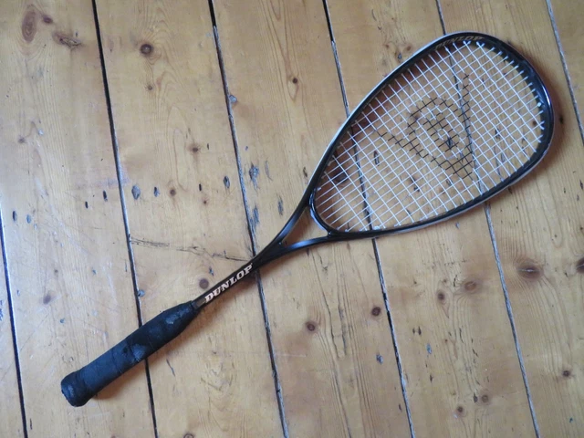 DUNLOP BLACK MAX Graphite Squash Racket With Full Cover £5.00 - PicClick UK