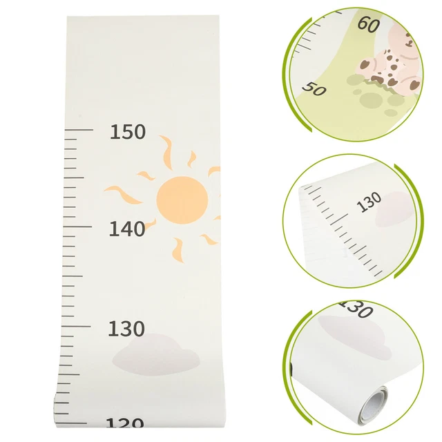 KIDS GROWTH CHART Wall Height Chart for Kids Height Measurement Sticker ...