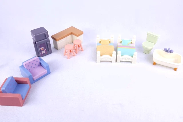 LUDO STUDIO MOOSE Bluey's Furniture Dollhouse 10 Pieces Vintage $20.25 ...