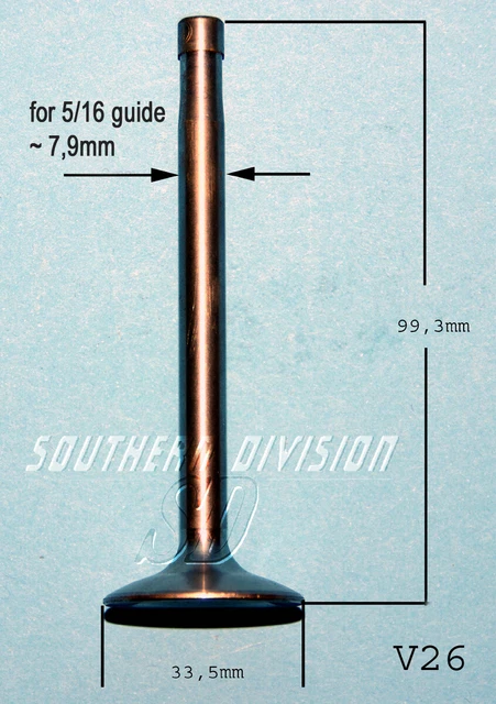 V26 NORTON INLET Valve Inlet Valve Dominator 77 88 99 06-6974 NM17221 £ ...