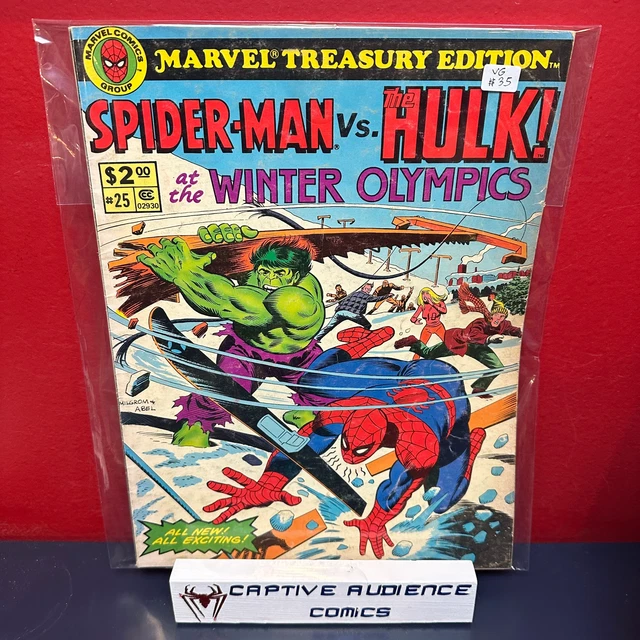 MARVEL TREASURY #25 - Spider-Man vs. The Hulk at the Winter Olympics ...