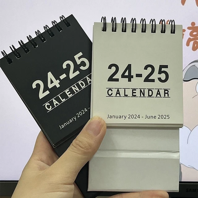 SIMPLE 2024-2025 CALENDAR 18-Month Standing Flip Calendar Office ...