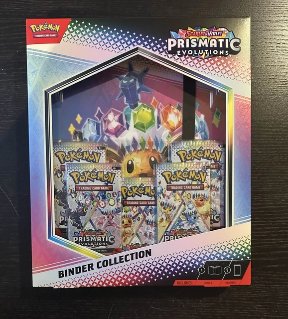 POKÉMON TCG SCARLET & Violet Prismatic Evolutions Binder Collection ...