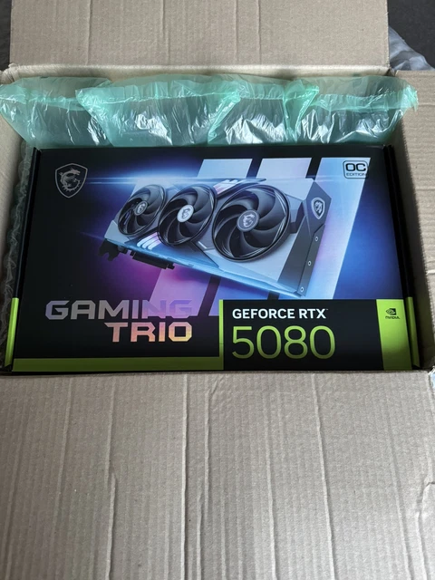 MSI NVIDIA GEFORCE RTX 5080 Gaming Trio OC 16GB GDDR7 Graphics Card £1,300.00 - PicClick UK