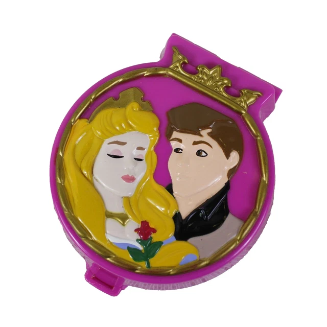 VINTAGE COMPACT DISNEY Polly Pocket Sleeping Beauty Playset 1996 ...