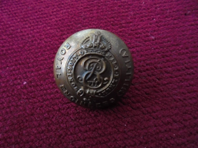 BOER WAR ERA Edward VII Royal Engineer Button Makers Mark Jennens ...