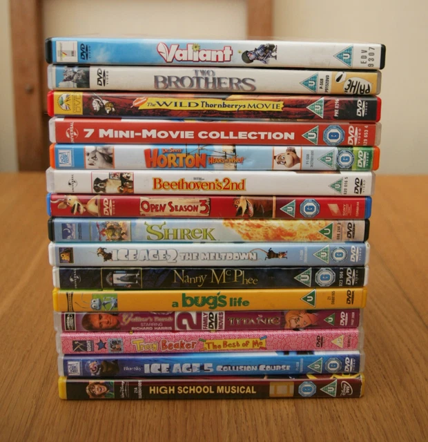 KID'S DVD BUNDLE - U Rated - 15 Children's Family Films - Job Lot £10. ...