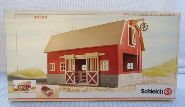 SCHLEICH BIG RED Barn 42028 in Original Box Great for Imaginative Play ...