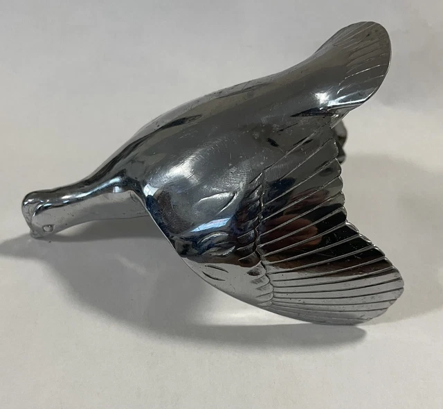 VINTAGE FORD MODEL A Flying Quail Chrome Radiator Hood Ornament No Cap ...