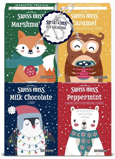 SWISS MISS ASSORTED Flavors and Designs Gift Pack Hot Cocoa Cartons, 1. ...