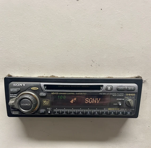 SONY MDX-C5960R AUTORADIO Minidisc Radio Mini Disc Anleitung Etui OVP ...