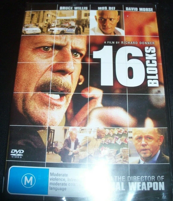 16 SIXTEEN BLOCKS (Bruce Willis Mos def) (Australia Region 4) DVD - New ...