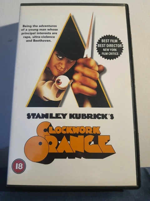 RARE BLOCKBUSTER EXPRESS Big Box Ex Rental Vhs Movie Clockwork Orange ...