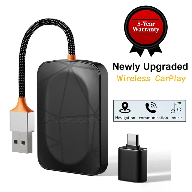 2025 UPGRADED WIRELESS CarPlay Adapter USB Dongle For 2018-2024 Jeep ...
