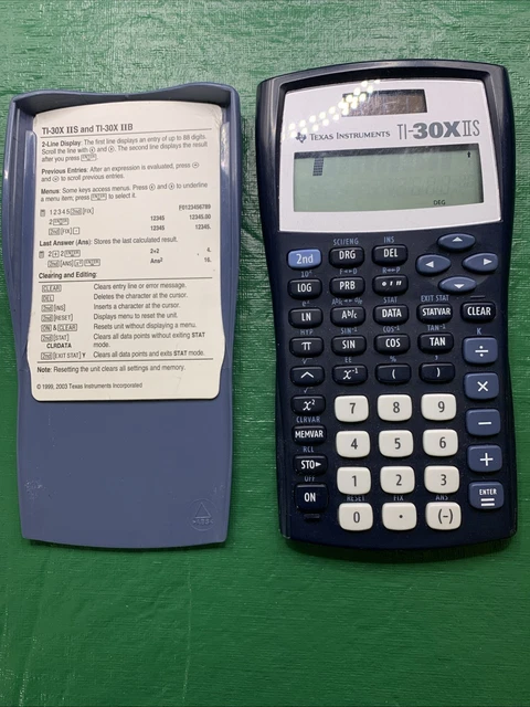 TEXAS INSTRUMENTS TI-30X IIS Scientific Calculator - Blue $7.57 ...