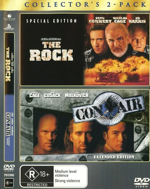 THE ROCK + Con Air DVD (Region 4) VGC Collector's 2 Pack $11.16 ...