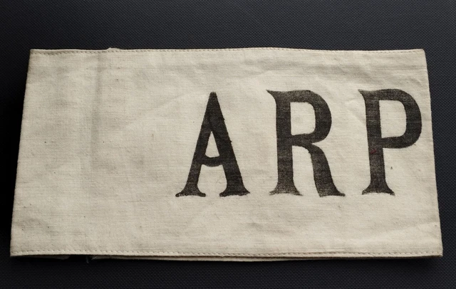 GENUINE WW2 ARP Air Raid Precautions Home Front Armband EUR 47,02 ...