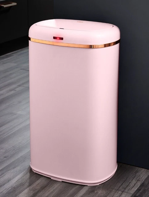 TOWER CAVALETTO 58L Sensor Bin Pink & Rose Gold Household Kitchen Bin ...