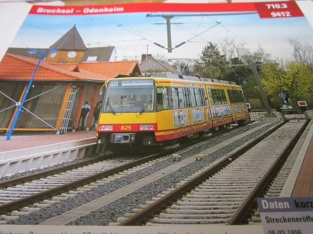 ARCHIV EISENBAHNSTRECKEN 710.3 Bruchsal Odenheim EUR 4,56 - PicClick DE