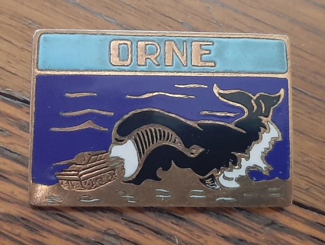 INSIGNE LST ORNE Marine Indochine DINASSAU Fusiliers Marins Augis ...