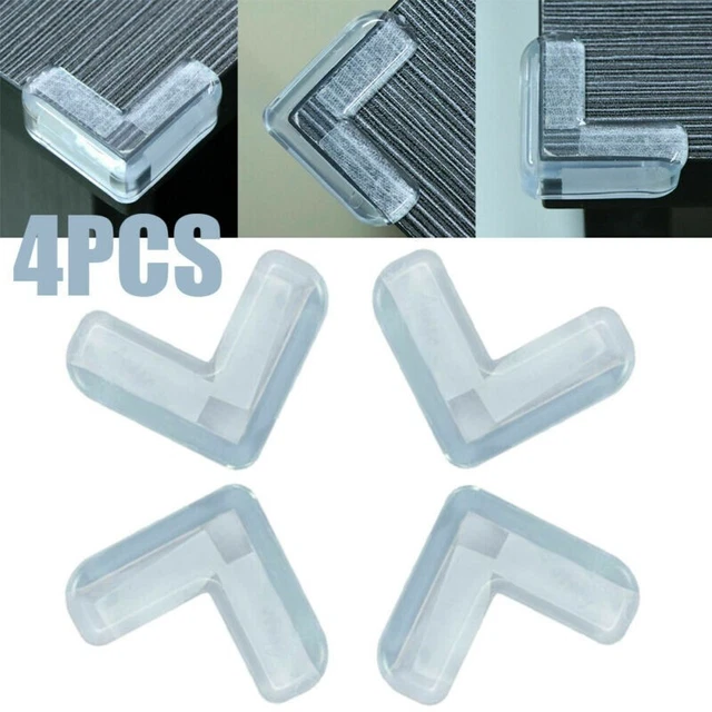 TRANSPARENT PROTECTOR GUARDS Corner Protection Guard L-Shaped 4 Pieces ...