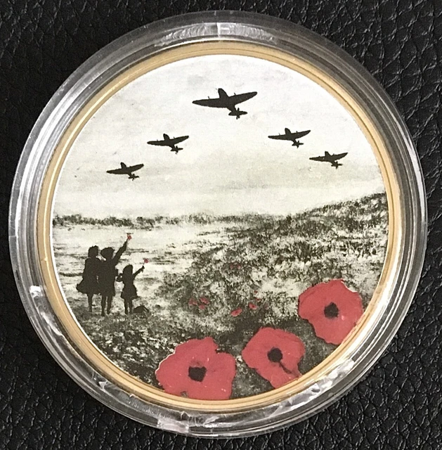 WAR POPPY COLLECTION by Jacqueline Hurley "For The Few" Gold Coin £16. ...