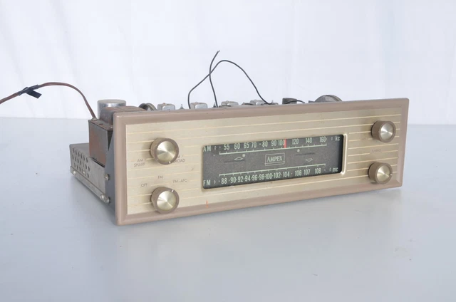 VINTAGE AMPEX MODEL 008 Mono Tube Tuner As Is Untested Missing Some ...