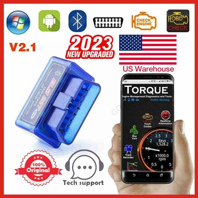 ELM327 OBD2 CODE Reader Bluetooth Auto Interface Adapter Diagnostic ...