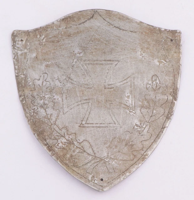 GERMAN SHIELD IRON Cross WWII ww1 WWI ww2 GERMANY Trench ART Handmade ...