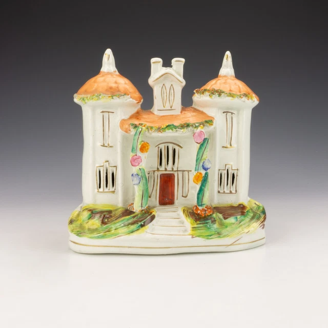 ANTIQUE STAFFORDSHIRE Pottery - Cottage Mansion House £19.99 - PicClick UK