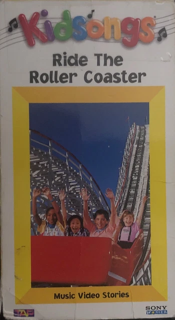 KIDSONGS:RIDE THE ROLLER Coaster VHS 1990-VERY RARE SONY DUST COVER ...
