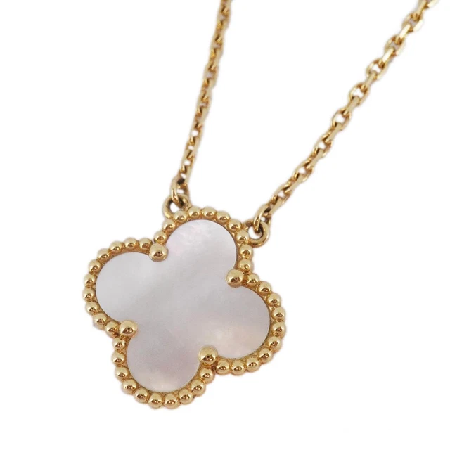 COLLIER VAN CLEEF & Arpels/Vintage Alhambra/Nacre/K18YG 240724N EUR 2. ...