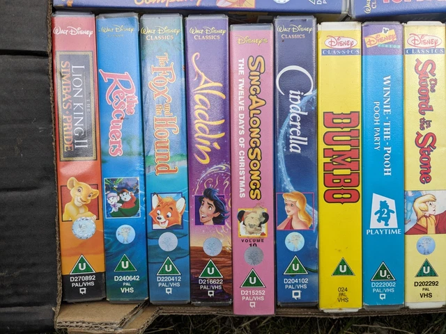 BUNDLE X29 DISNEY 90s VHS Tapes Dumbo Gummi Bears Chip N Dale Winnie ...