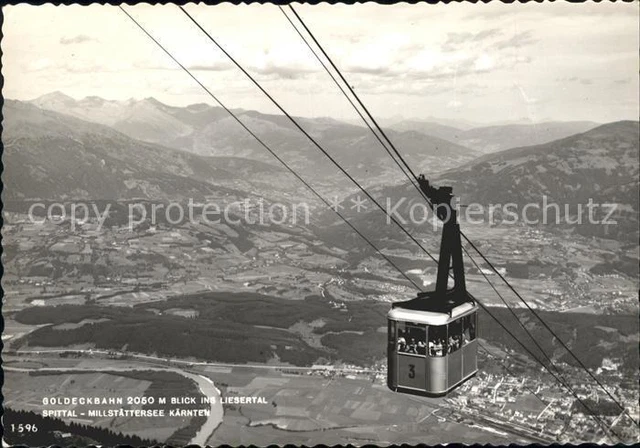 71898004 SEILBAHN GOLDECK Liesertal Spittal Millstaettersee Seilbahn ...