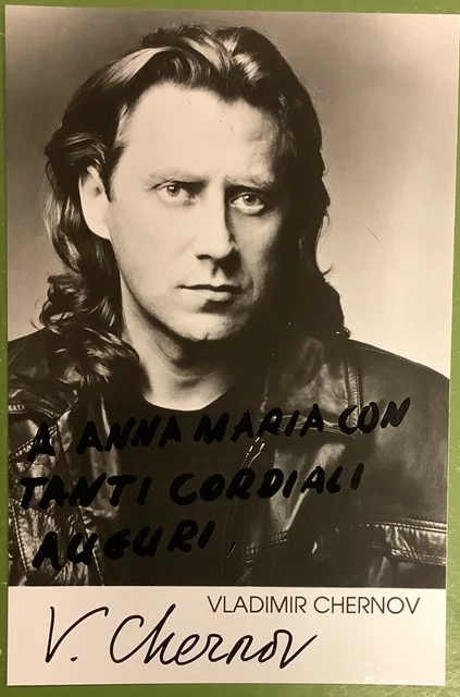 FOTO CON Dedica Autografa Cantante Lirico Vladimir Chernov EUR 30,00 ...