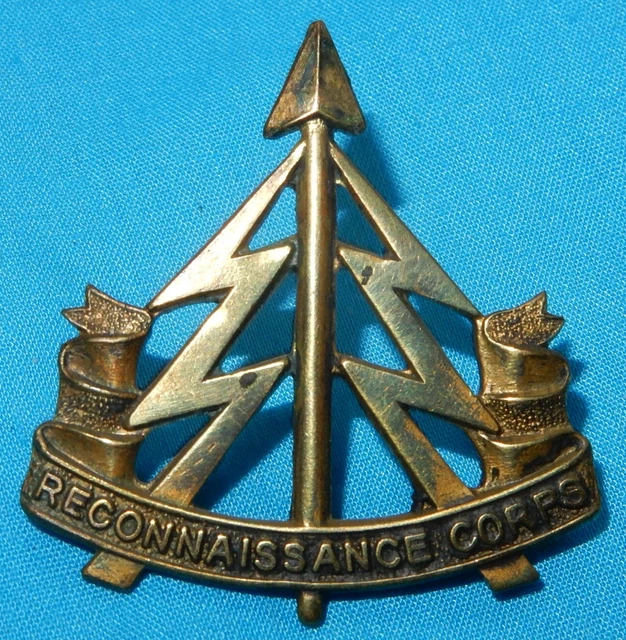 WW2 RECONNAISSANCE CORPS (Standard) British Military Cap Badge Original ...