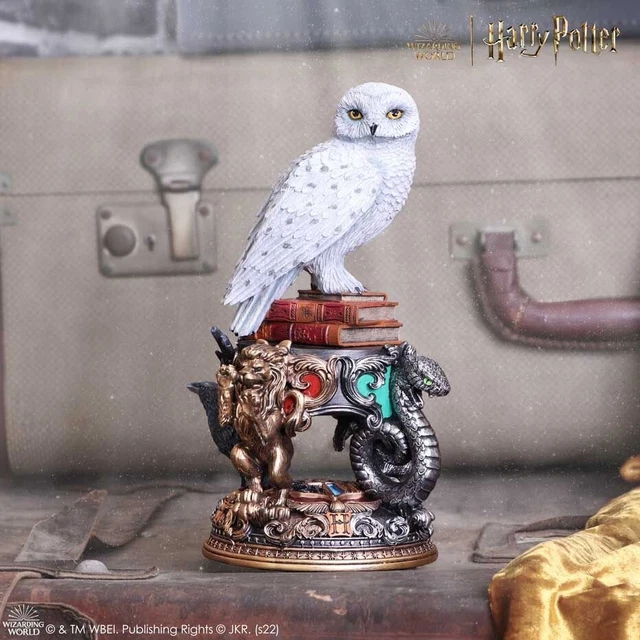 HARRY POTTER HEDWIG Figurine Nemesis Now Official Snowy Owl Hogwarts ...