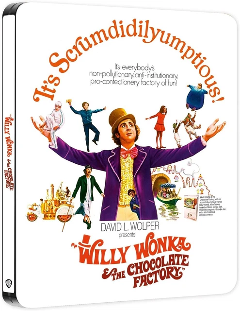 Willy Wonka And The Chocolate Factory 4k Uhd Blu Ray Steelbook New £