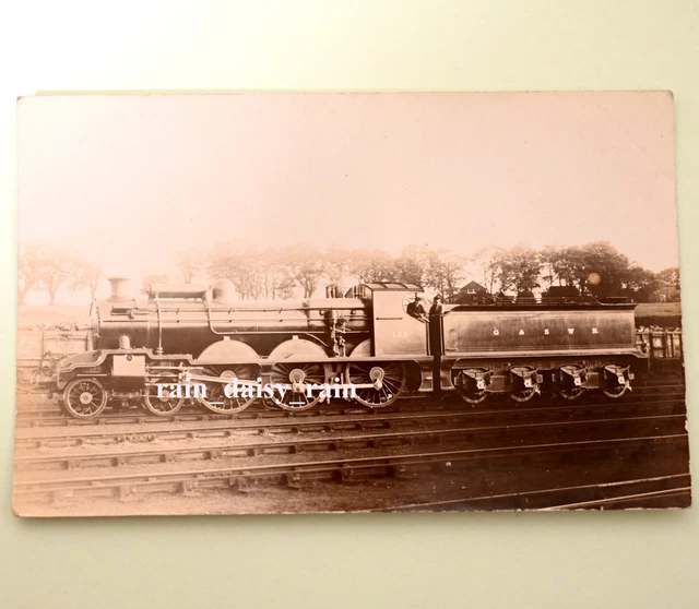 ORIGINAL C1911 RPPC PHOTO POSTCARD G&SWR MANSON 128 CLASS 4-6-0 ...