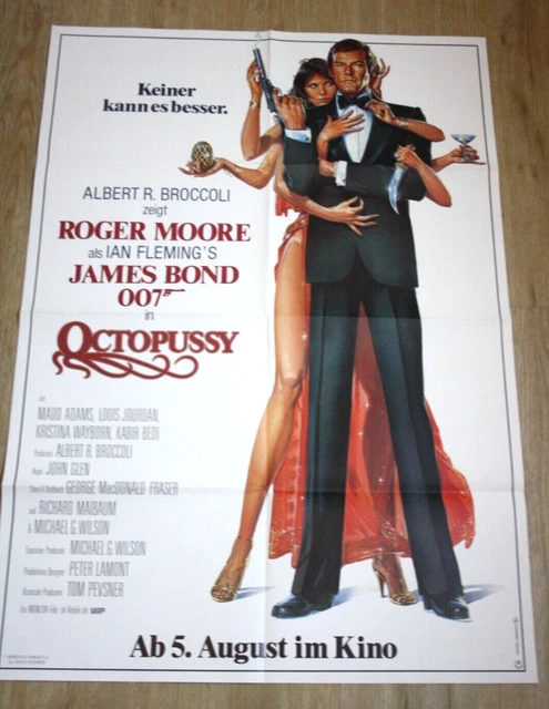 OCTOPUSSY ROGER MOORE Maud Adams James Bond Original Kinoplakat A1 EA VK 1983 EUR 20,00 ...