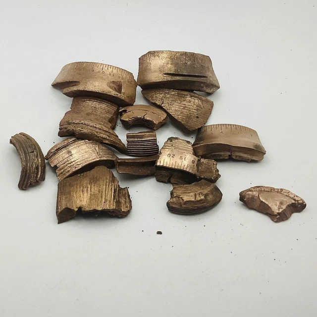 BRASS MORTAR SHRAPNEL with bits of timing band ww1-2 metal detecting ...