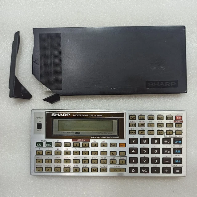 VINTAGE SHARP PC-1403 Pocket Computer Calculator NOT WORKING FOR PARTS/REPAIR £46.74 - PicClick UK
