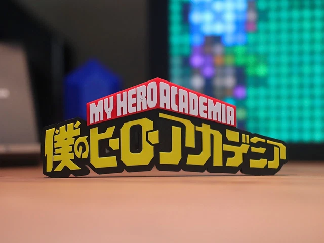 MY HERO ACADEMIA/BOKU No Hero Academia 3D Printed Logo Sign, Manga ...