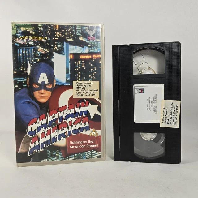 CAPTAIN AMERICA VHS Video Cassette Tape SAMPLE Version 20 20 Vision ...