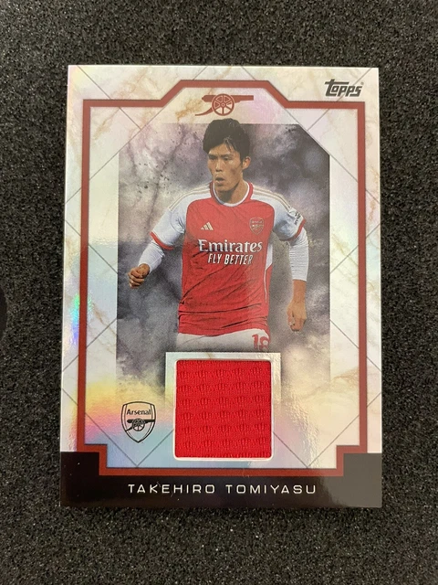 TOPPS ARSENAL FC Set squadra ufficiale 2023/24 patch Takehiro Tomiyasu ...