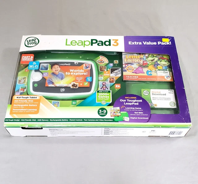 LEAPFROG LEAPPAD 3 Learning Tablet Kids WiFi Enabled Model 31500 New w ...